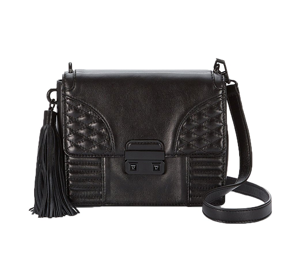 Rebecca Minkoff Aliz Quilted Leather Crossbody Bag, Black