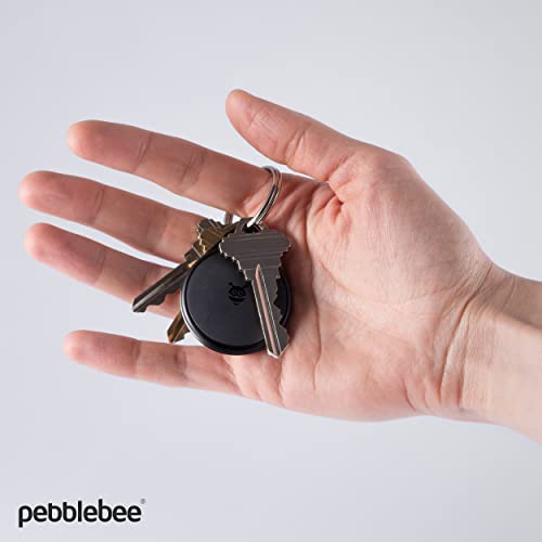 Pebblebee Clip | Rechargeable Item Tracker | Compatible with Apple Find My | 500ft Bluetooth | Water Resistant | Works with Google Assistant & Amazon Alexa
