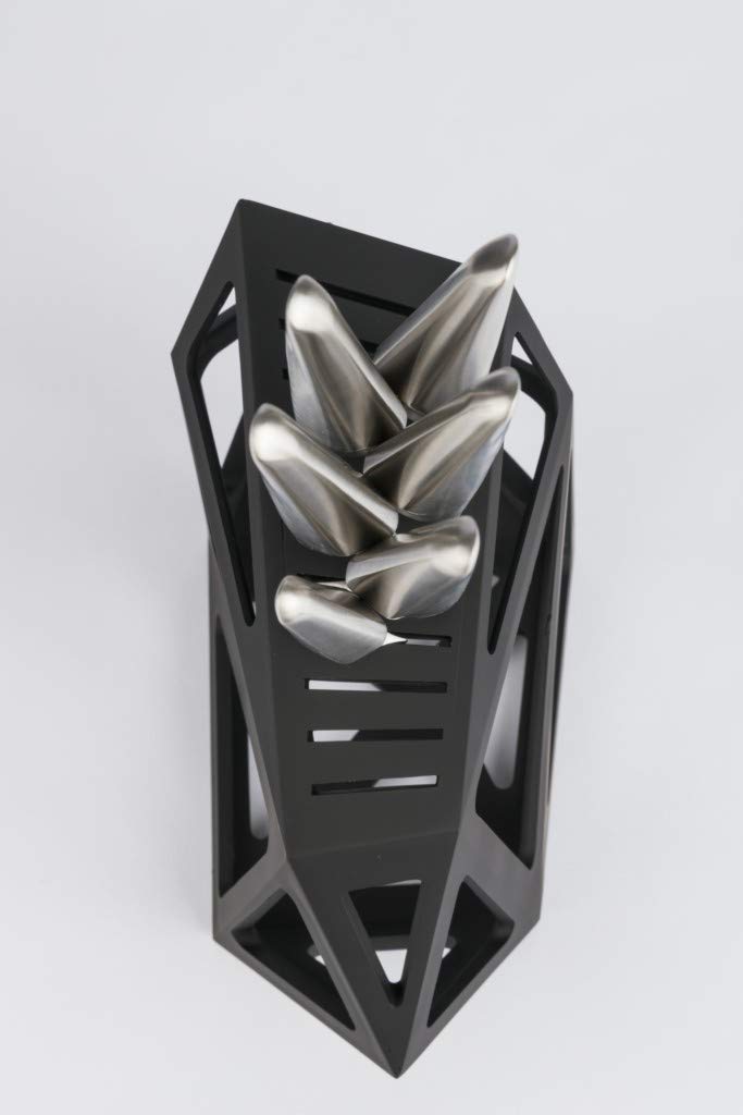 Edge of Belgravia BLACK DIAMOND Kitchen Knife Block Holder | Knives not included - match knives only