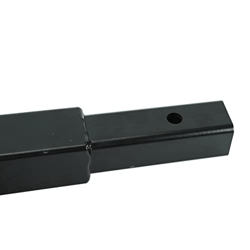 Trailer 2 inches Dual Hitch Receiver Adapter Extension 9-1/2 inch for Towing Bicycle Rack,GTW 5,000 lbs,with Pin and Clip