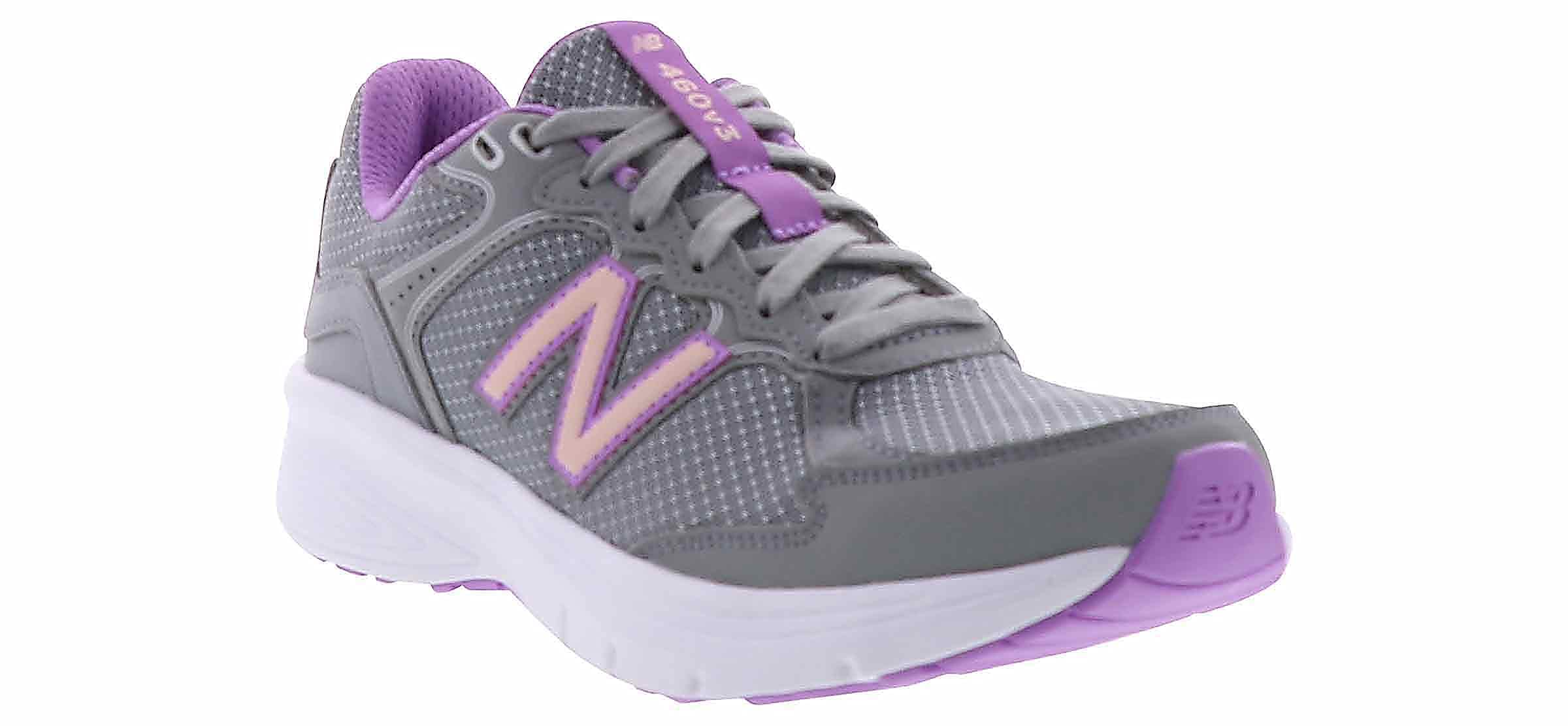 New Balance Women's 460 V3 Running Shoe, Grey/Oyster Pink, 8.5 Wide