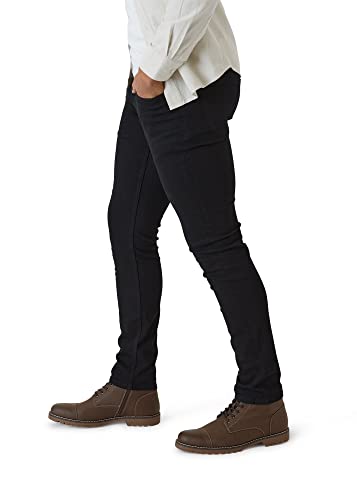 IZOD Men's Jeans - Slim Fit Comfort Stretch Denim Jeans for Men, Size 38X30, Jet Black Heather