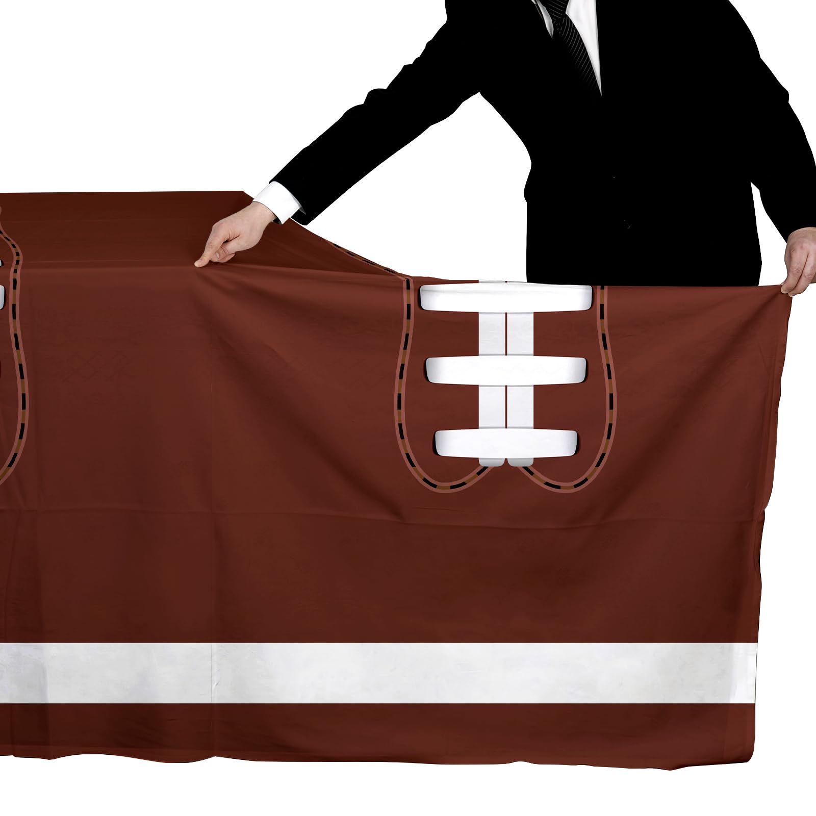 Football Party Decorations Disposable Tablecloth Plastic Touchdown Table Cover for Birthday Party Football Party Games Decoration 54 X 108Inch,2 Pack