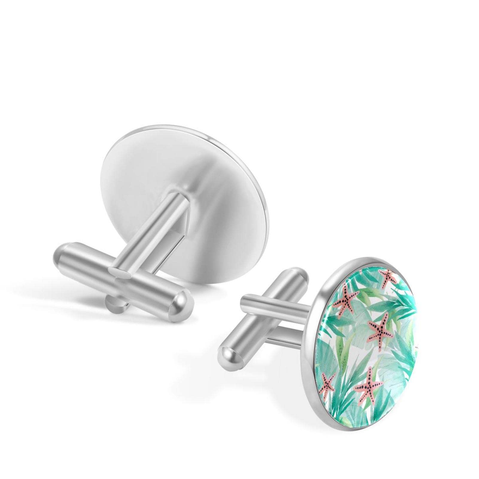 Cufflinks and Studs Set for Tuxedo Shirts Business Wedding (Multiple Colors9)