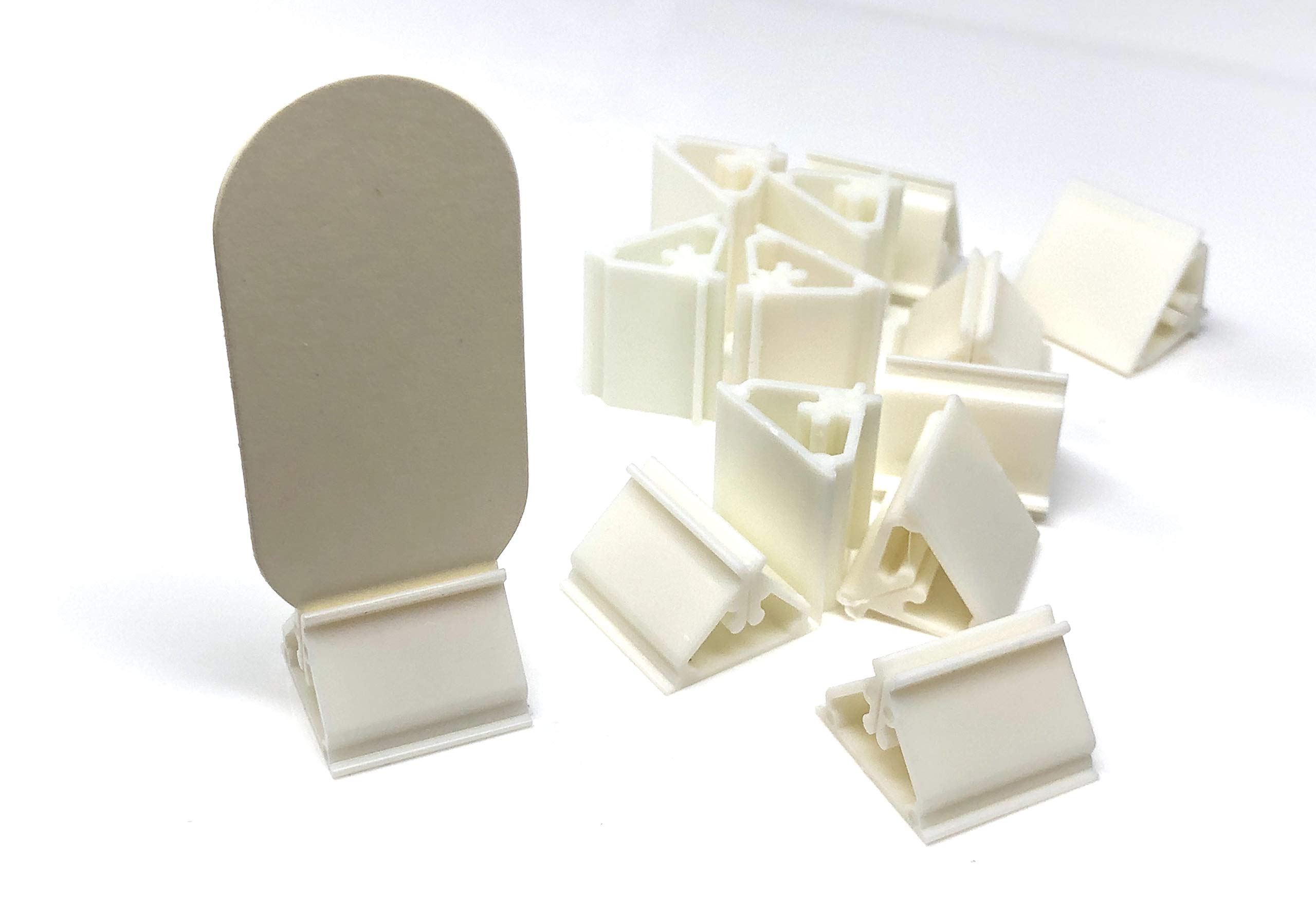 White Game Card Stands 3/4" x 3/4" (Set of 20) Board Game Pieces Hedral Games