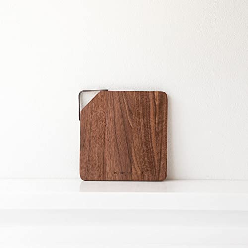 Trivets for Hot Pots and Pans, 2 Pack, North American Black Walnut Wood, Coaster, Heat Resistant Surface and Countertop Protection for Kitchen and Dining Room, Decorative Hot Dish Holder