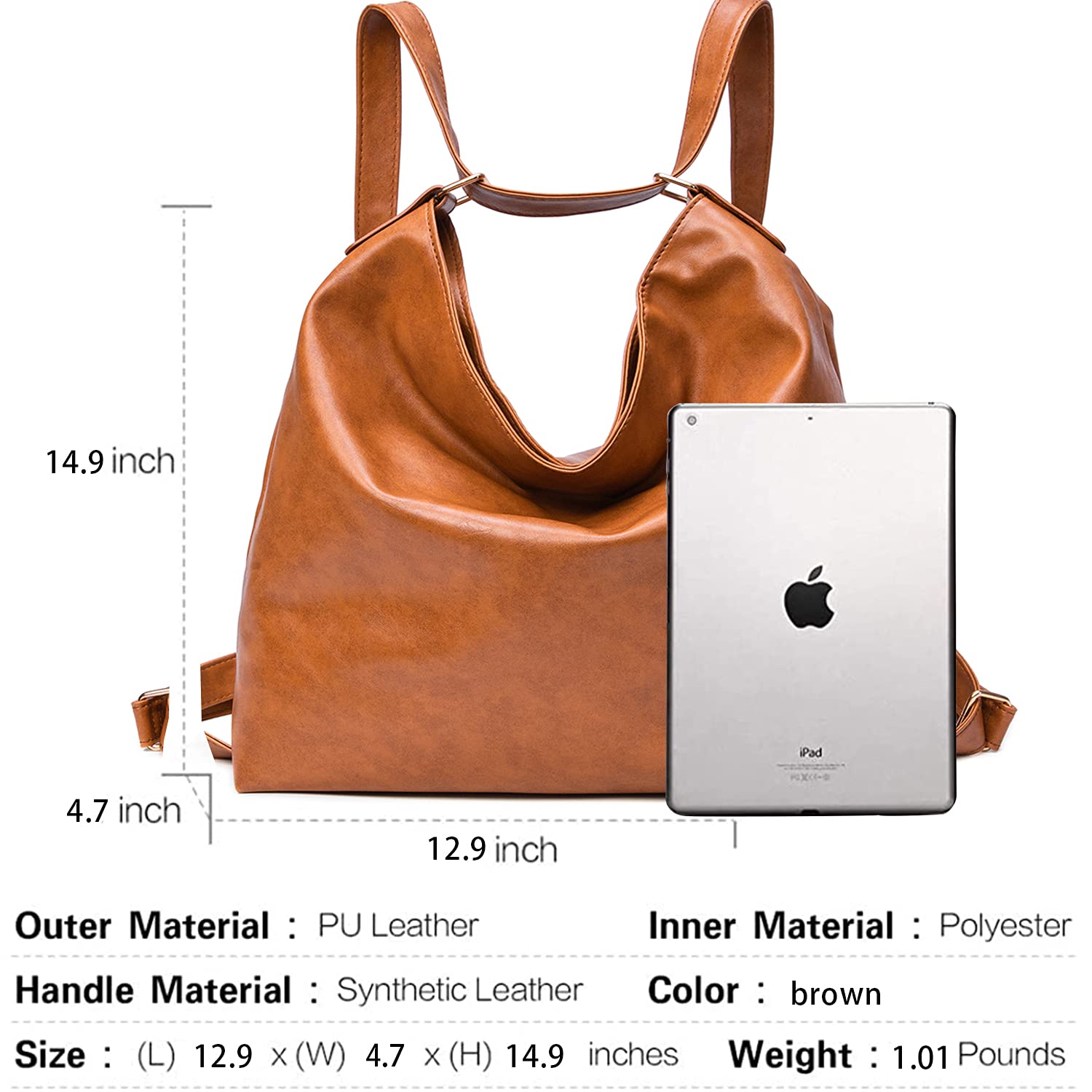 Crossbody Bags for Women - Leather Small Backpack Purse Shoulder Bag