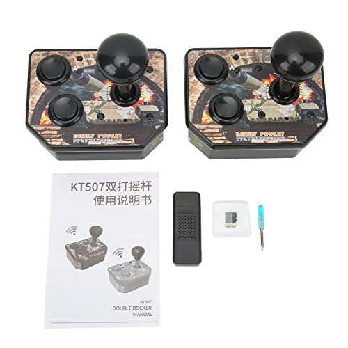 Double Joystick Game Console, Memory Card Classic Games Exercise Logical Thinking Game Console Joystick High Resolution Graphics for Home