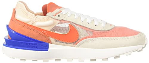 Nike Womens Waffle One Running Trainers DC2533 Sneakers Shoes (UK 7.5 US 10 EU 42, preal White Rush Orange 200)