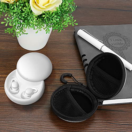 Geekria Shield Headphones Case Compatible with Soundcore Sleep A10 Wireless Bluetooth Earbuds Case, Replacement Hard Shell Travel Carrying Bag with Cable Storage (Grey)