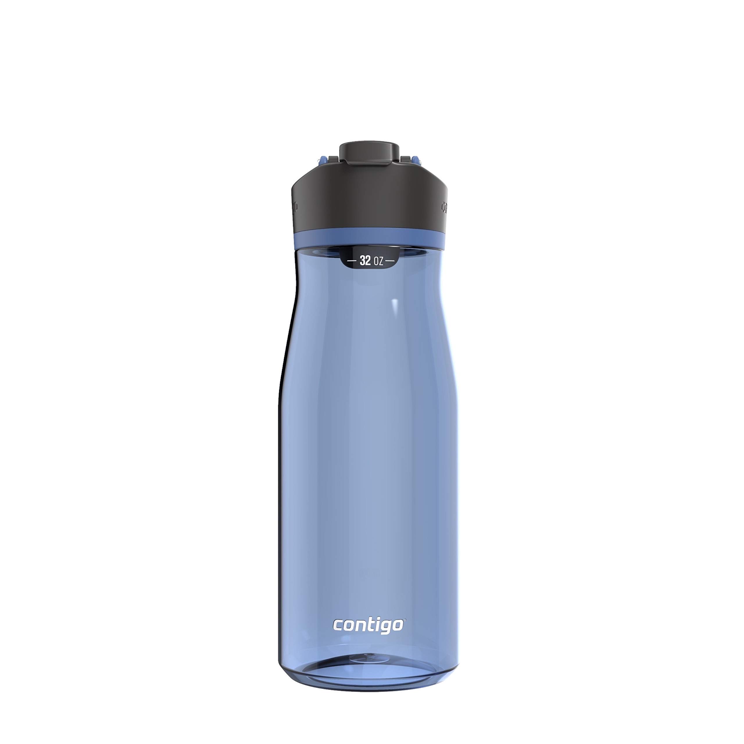 Contigo Cortland Spill-Proof Water Bottle, BPA-Free Plastic Water Bottle with Leak-Proof Lid and Carry Handle, Dishwasher Safe, Blue Corn, 32oz