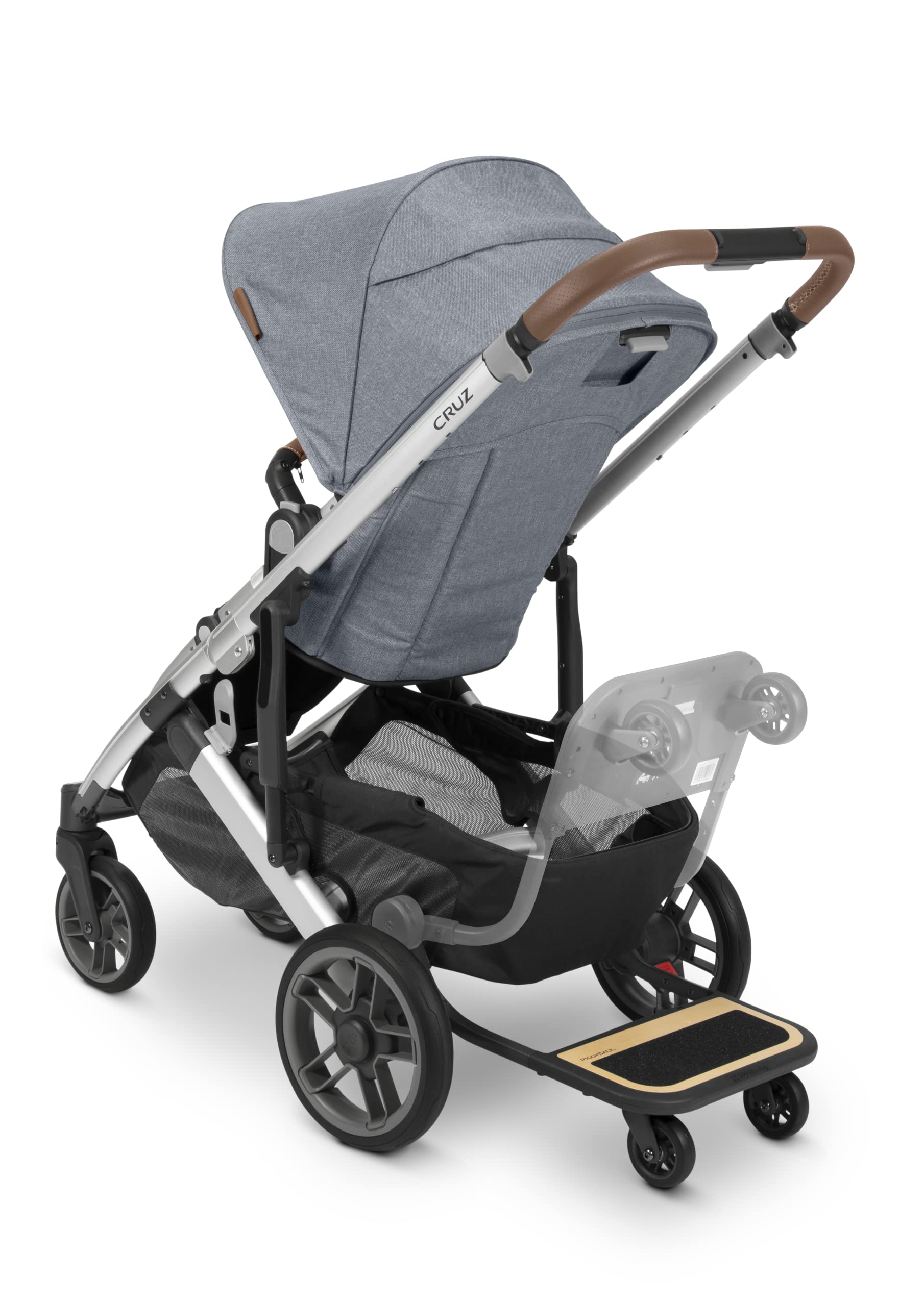 Cruz V2 Stroller - NOA (Navy/Carbon/Saddle Leather) + Piggyback for Cruz V2