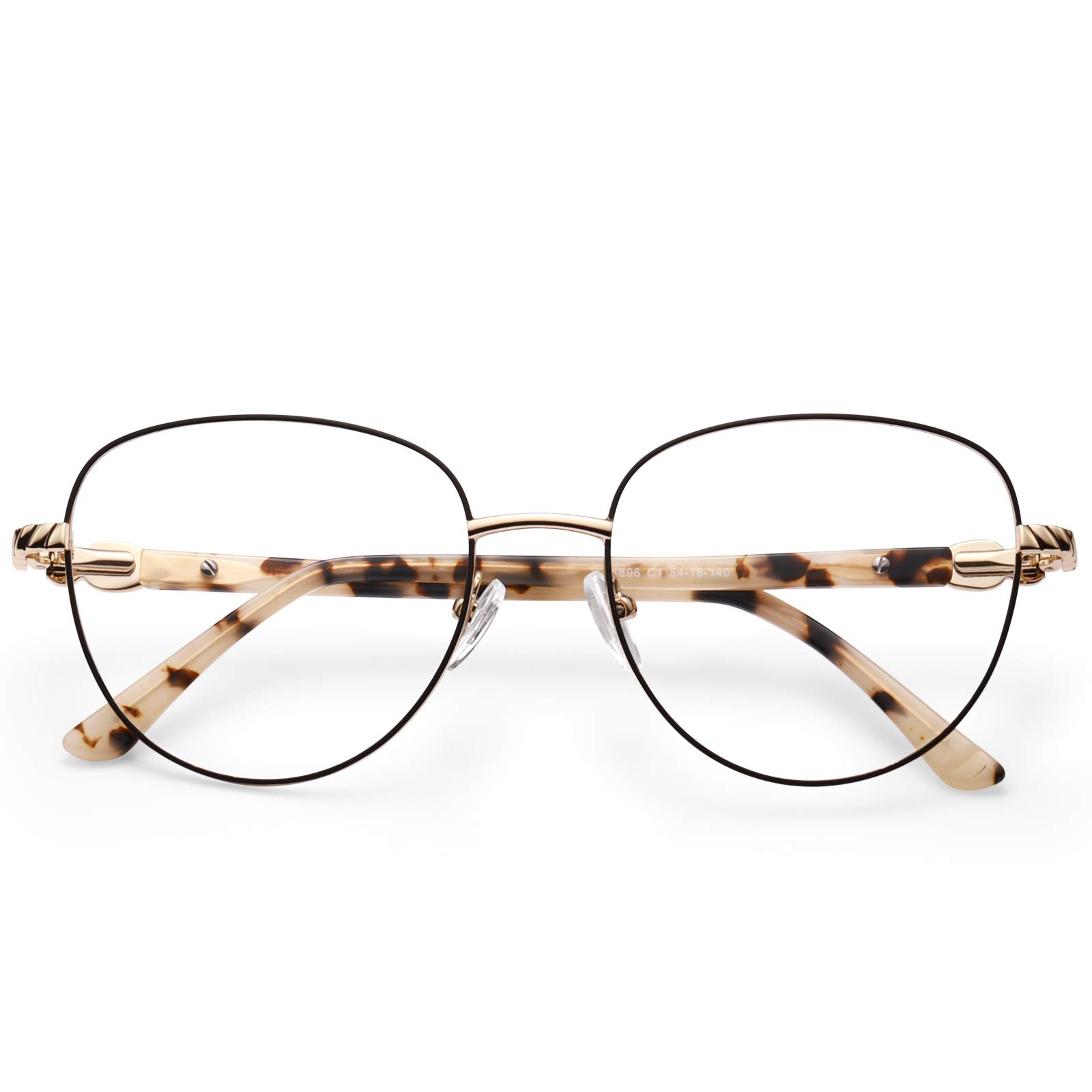 Blue Light Blocking Glasses Women,STGATN Vintage Cateye Computer Glasses Metal Eyeglasses Frame Anti Blue Ray Eyewear