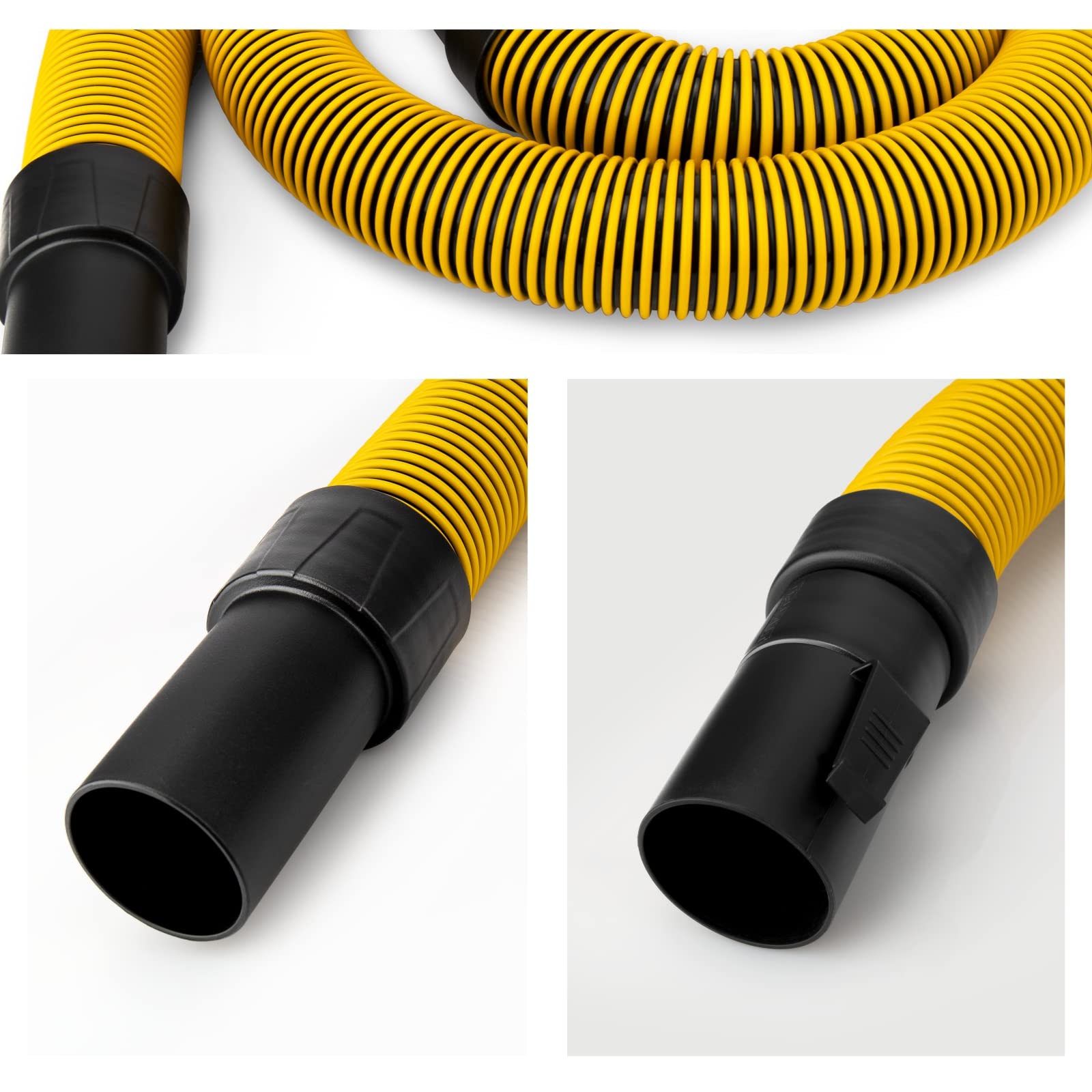 DEWALT DXVA19-2501 Durable Vacuum Hose, Compatible With DXV12P DXV14P DXV16P DXV16PA DXV16S, Yellow