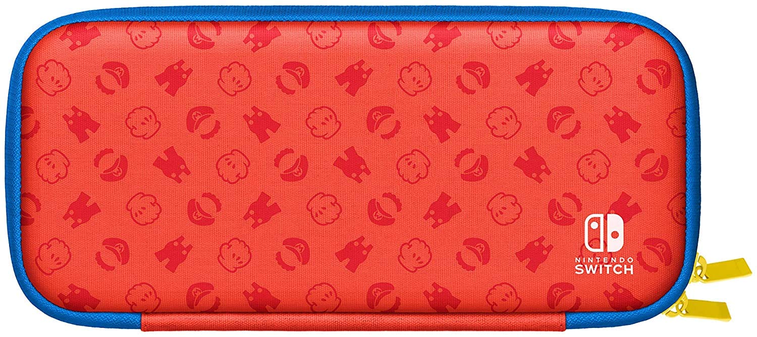 Newest Nintendo Switch Mario Red & Blue Edition 32GB Console Red Joy-Con, WiFi, Bluetooth, HDMI, Extra External 64GB Storage and Ultimate 18-in-1 Case