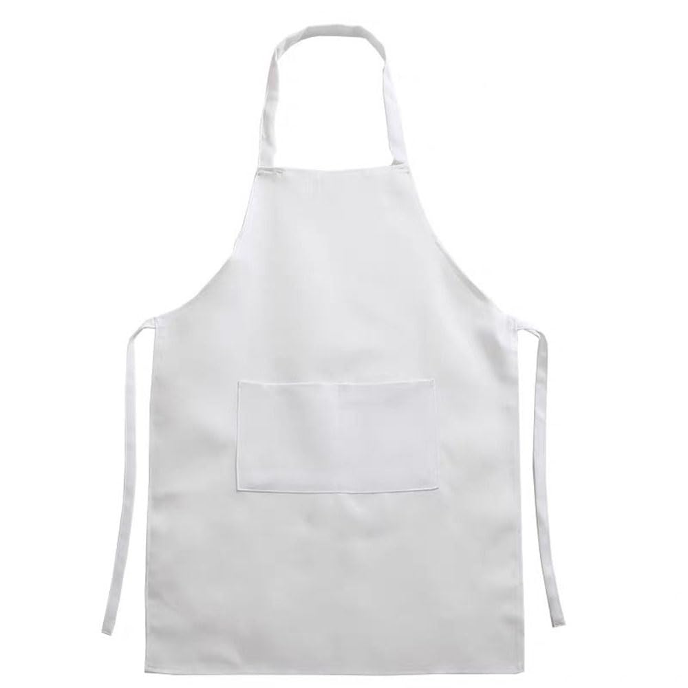 GOESUP Chef Apron Hat Set Adjustable Apron with Butcher Hat Baker Costume for Men and Women