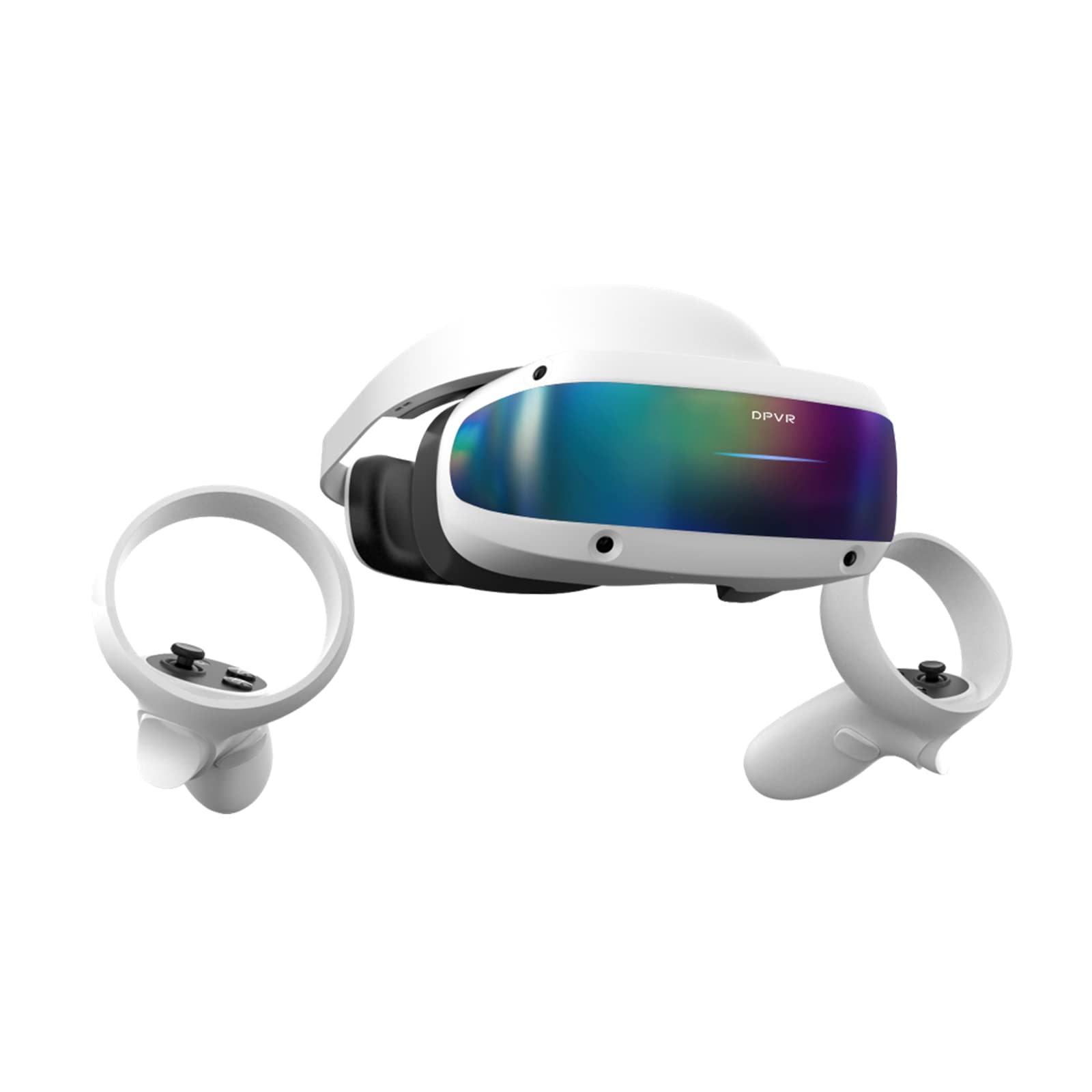 DPVR E4 VR Headsets, Virtual Reality Game System 3664 x 1920 Resolution, Plug and Play no Base Station Required with 2 Controller, PC Virtual Reality Headsets for SteamVR Game