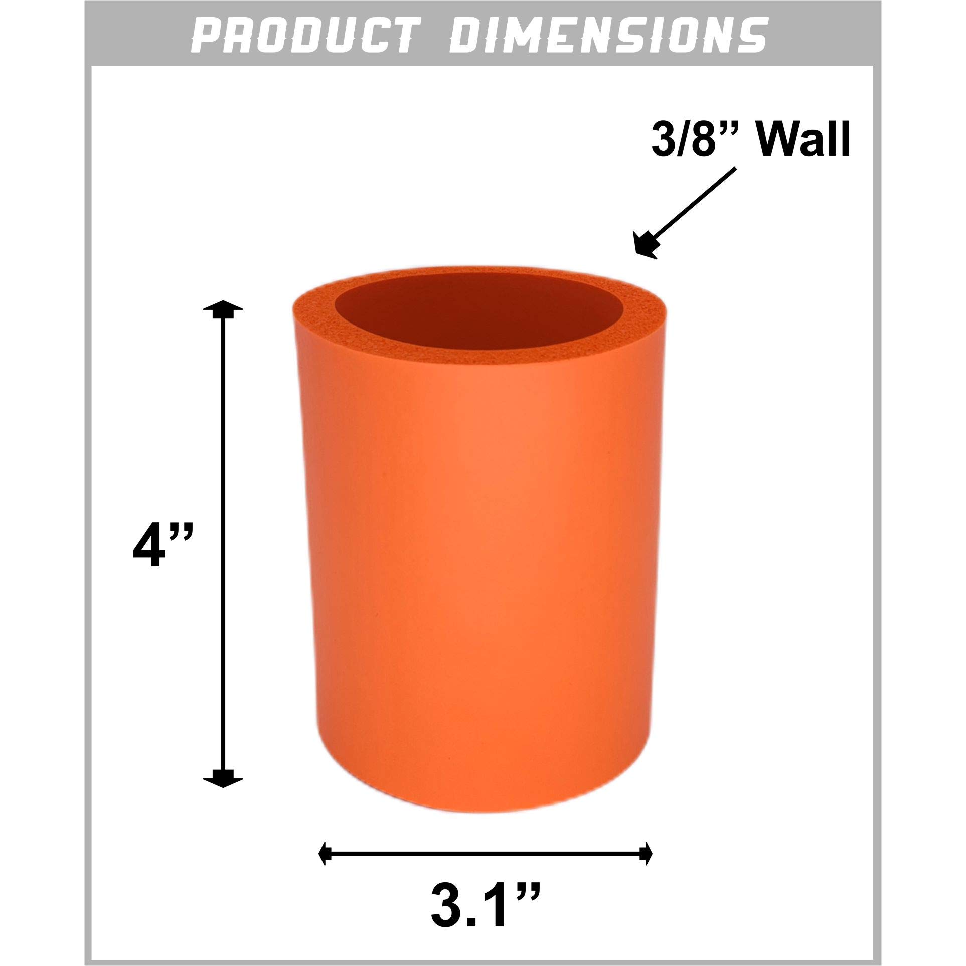 Fck It Thick Foam Can Coolie (Orange, 2 Pack)