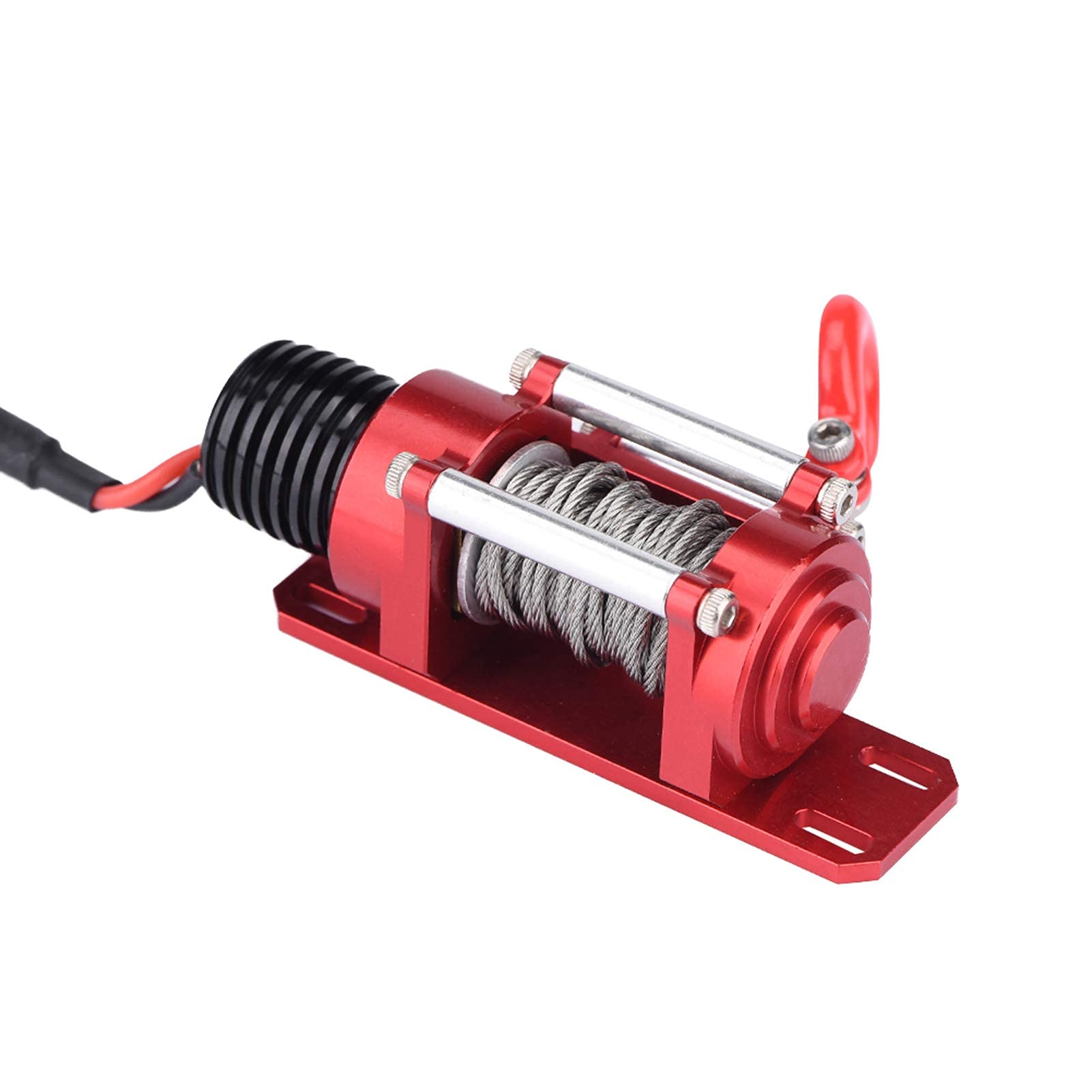 Tbest RC Car Winch, 1/10 Scale Winch Controller Simulated Toy Winch RC Model Vehicle Crawler Car Accessory for RC Crawler