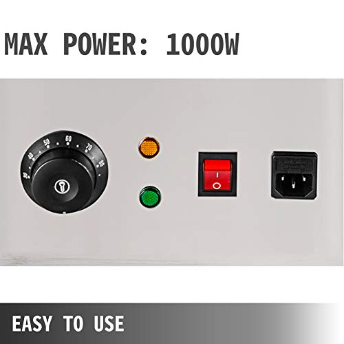 VEVOR 17.6 Lbs Chocolate Tempering Machine, Chocolate Melting Machine with Temperature Control (0~80℃/32~176℉),1000W Electric Commercial Food Warmer For Chocolate/Milk/Cream/Soup Melting and Heating