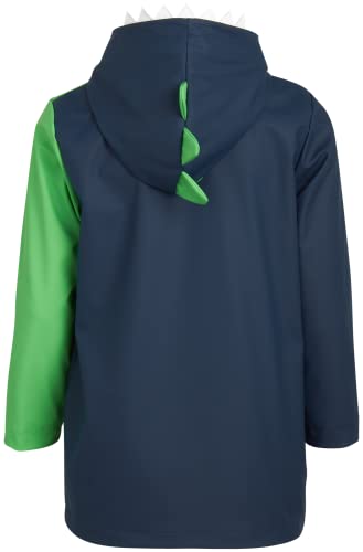 iXtreme Boys’ Raincoat - Waterproof Slicker Shell Windbreaker Rain Jacket (Toddler/Boy), Size 7, Navy Baby Alligator