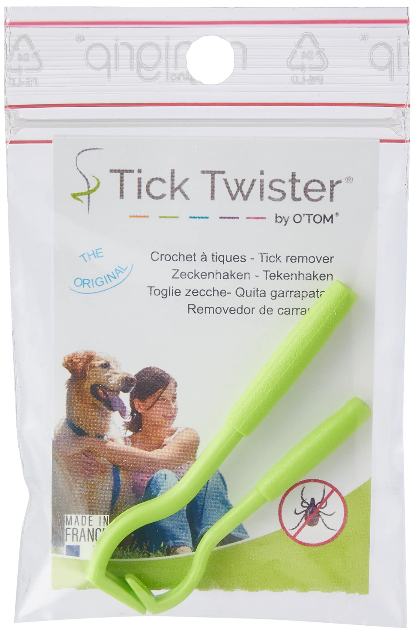 H3D O'Tom Tick Twister, Pack Of 2 Green