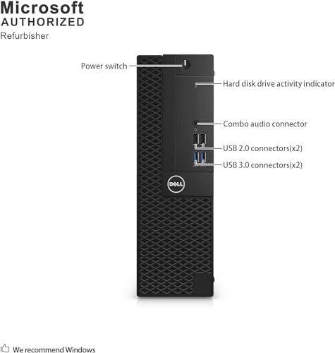 Dell Optiplex 3050 SFF Desktop PC, Intel i5-6500 3.2GHz 4 Core, 16GB DDR4, 512GB SSD, 4K Support, WiFi, Win 10 Pro, Keyboard, Mouse (Renewed)