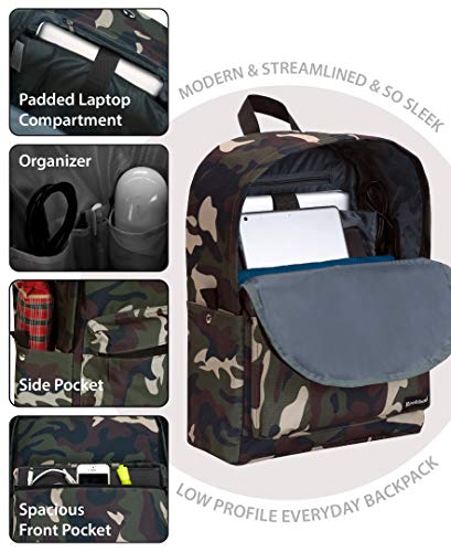 Rockland Classic Laptop Backpack, Camo, Large