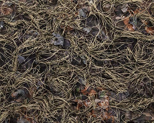 North Mountain Gear Camouflage Netting for Hunting Blinds - Duck Hunting (Woodland Brown, 12FT X 9FT)