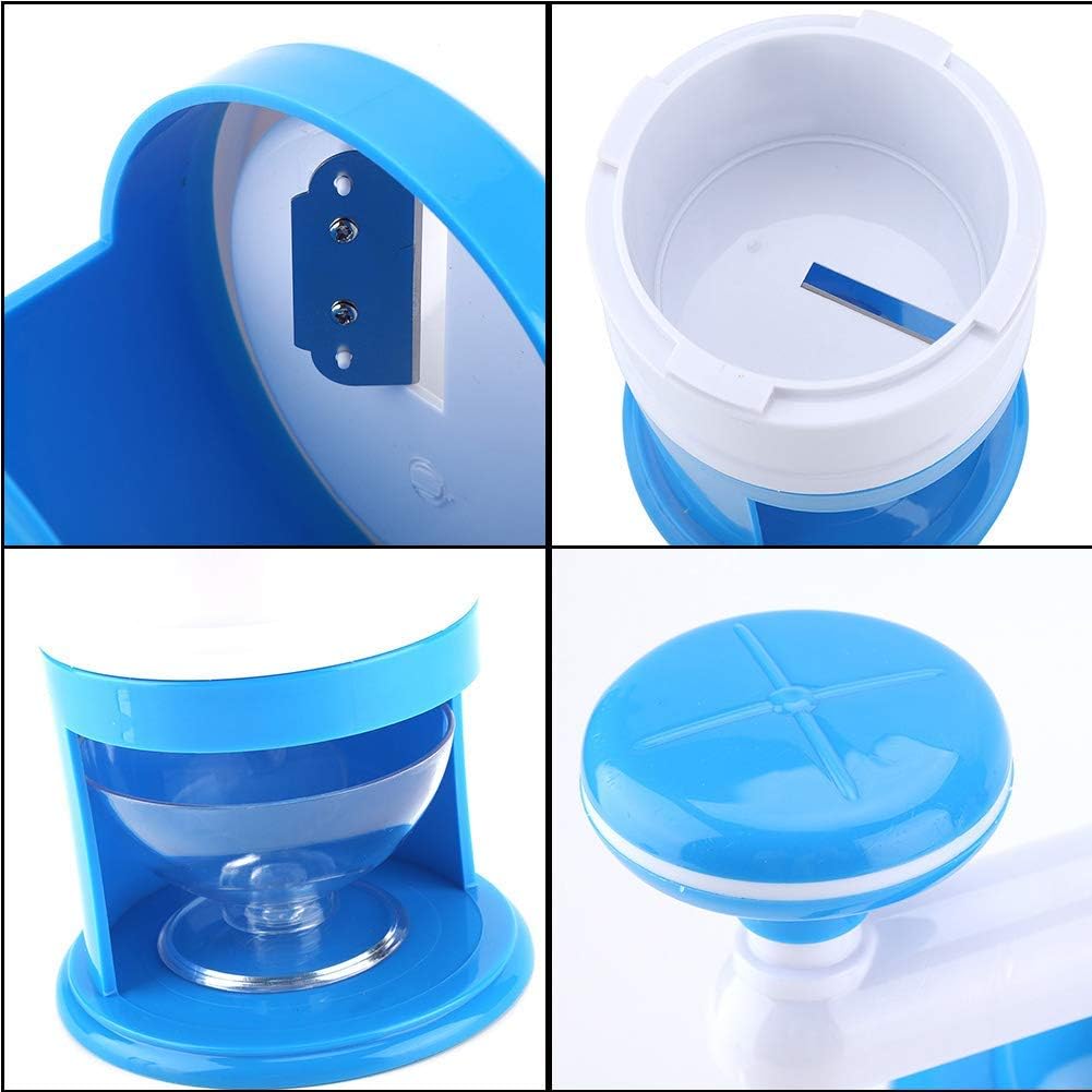 Manual Crushed Ice Maker, Countertop Ice Maker Machine Snow Cone Machine for Slushie Shaved Ice Maker Household Protable Small Slushie Machine