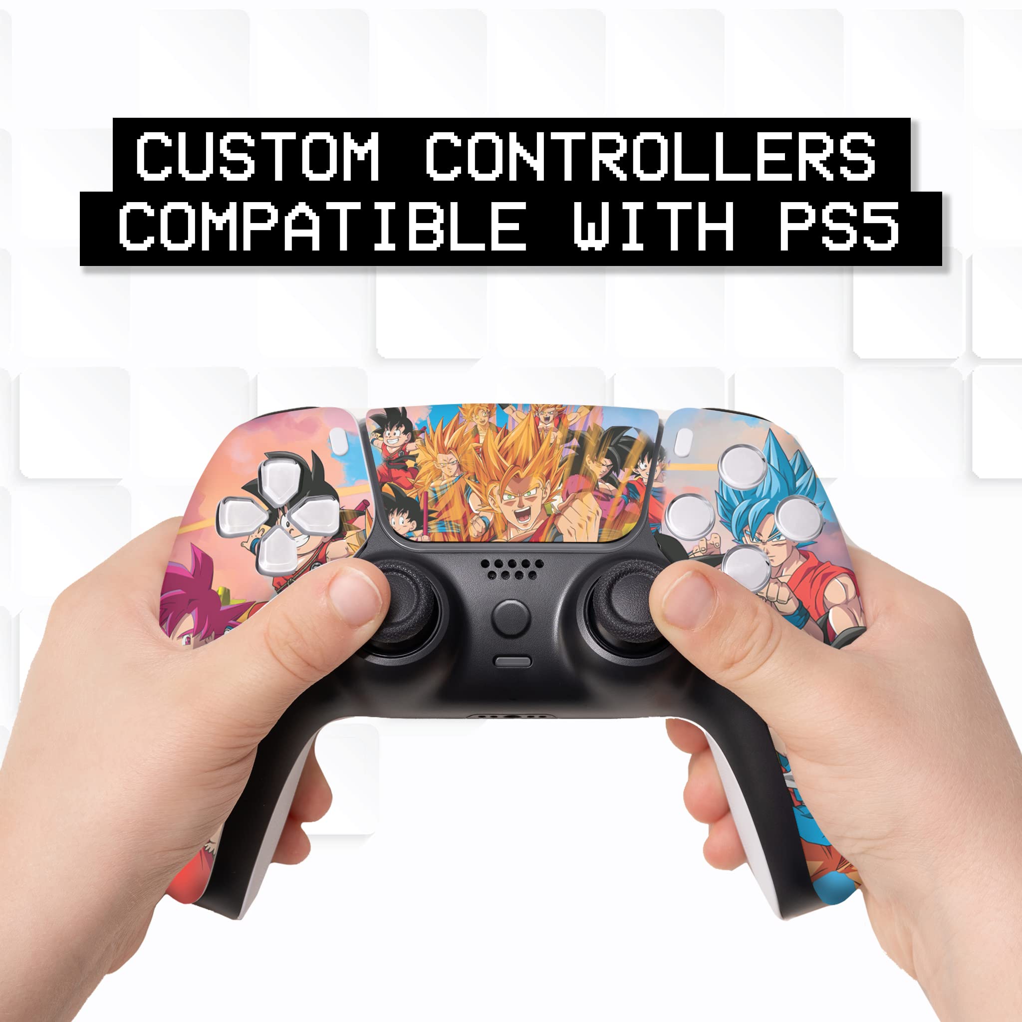 Dragon Z Custom Modded Controller with Gaming Headset and Quick Charging Stand Compatible with Console | Customized with Permanent Hydro-Dip Printing(Not Just A Skin)(Controller Included)