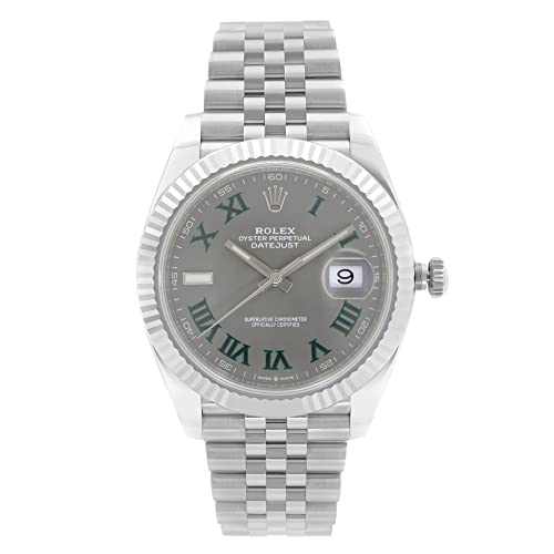 Rolex Datejust 41 Slate Dial Automatic Men's Steel and White Gold Jubilee Watch 126334GYRO