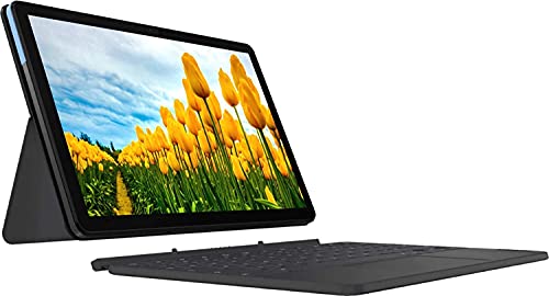 Newest Lenovo Chromebook Duet 10.1" Tablet Laptop for Business and Student, 8-core MediaTek Helio P60T, 4GB RAM 128GB Storage, Keyboard, ARM G72 MP3 Chrome OS w/GM 7 in 1 Accessories