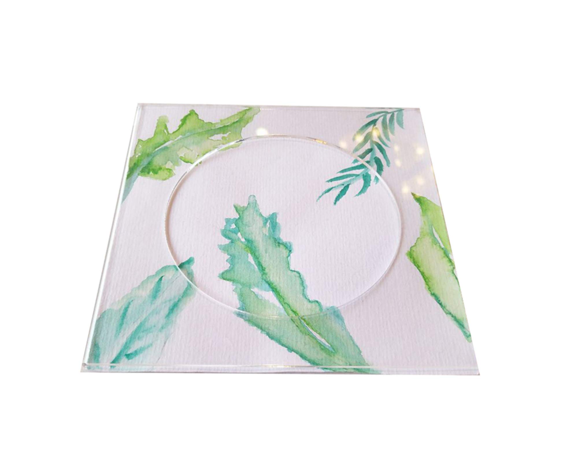 DIY Acrylic Napkin Holder, Square Clear Acrylic Cocktail Coaster,Set of 6 Home and Office DΓ©cor