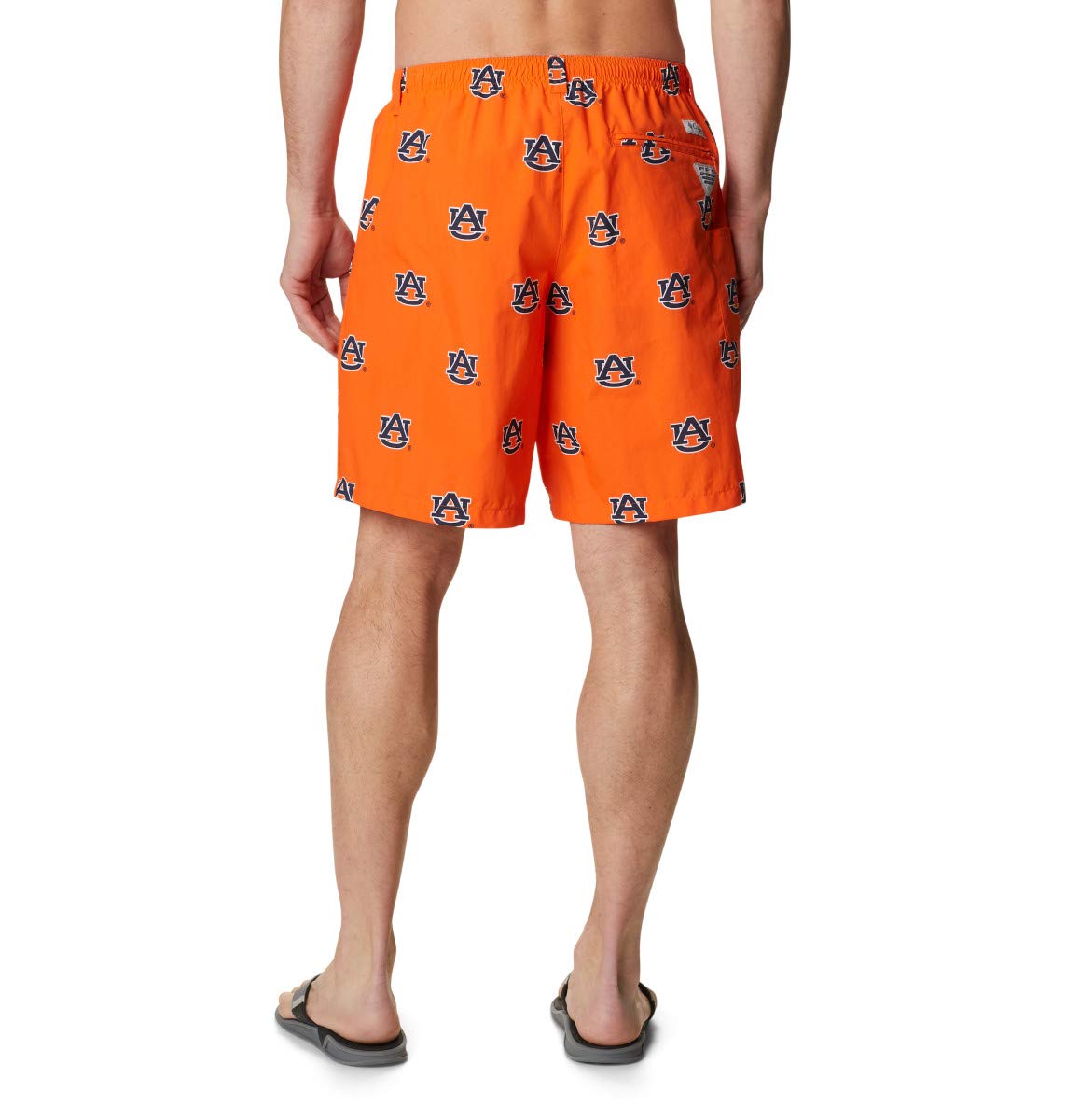 Columbia Men's CLG Backcast II Printed Short, Collegiate Navy, Large