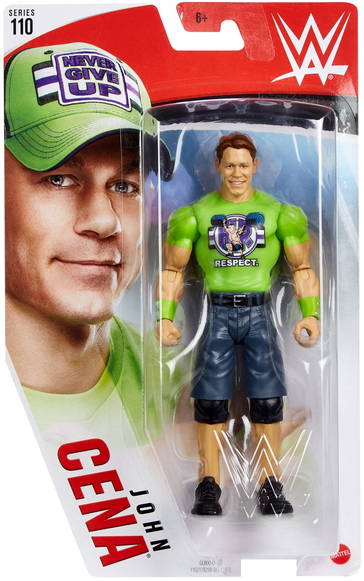WWE John CenaBasic Series #110 Action Figure in 6-inch Scale with Articulation & Ring Gear