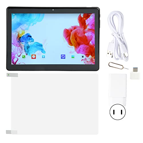 Diyeeni 10.1in Tablet, 4G Phone Call with Dual Sim Card Slot, 4G RAM 64G ROM for Android9.0 Kids Tablet, 5000mAh Battery, 5MP Rear Camera, WiFi Tablet, 1280x800 Resolution