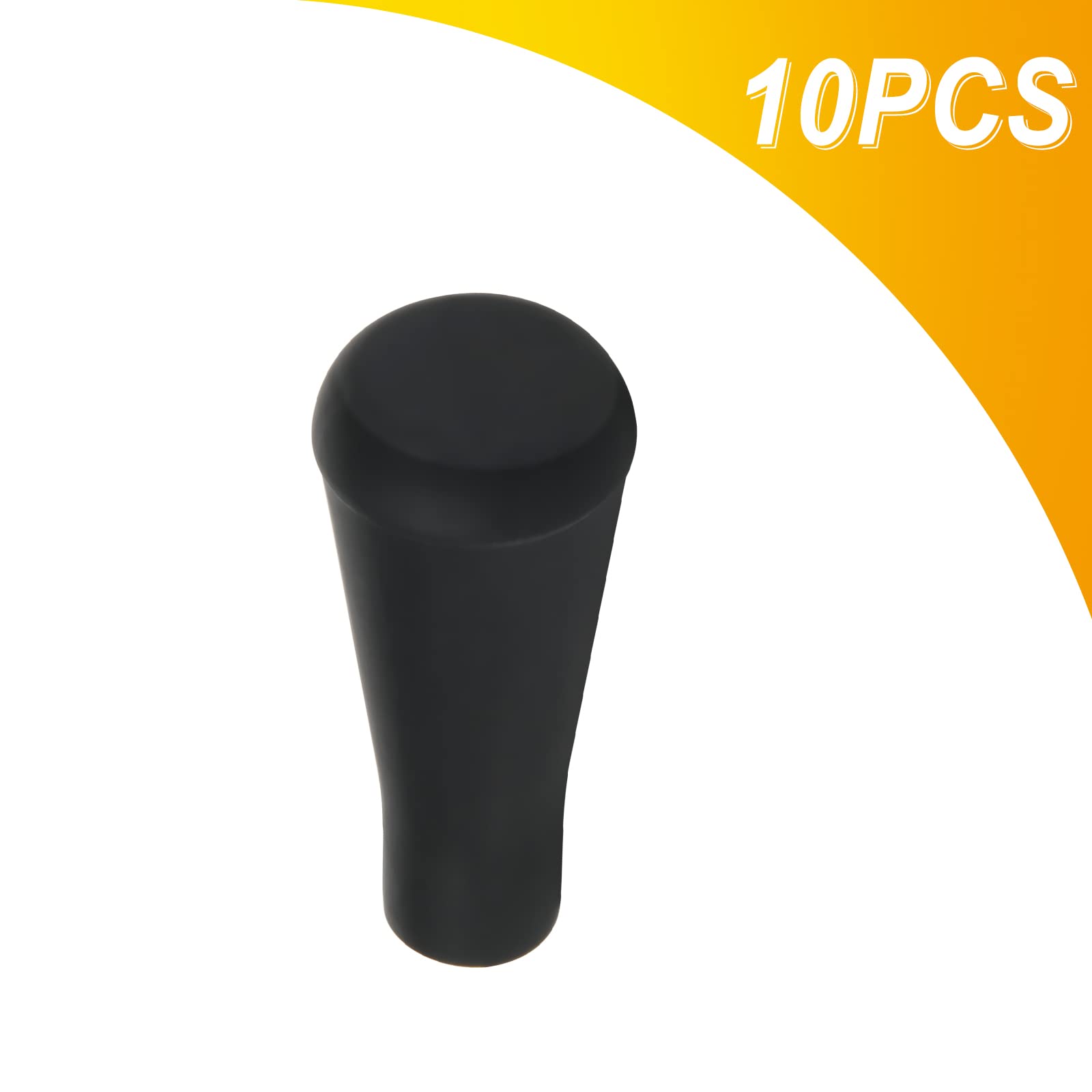 Bluecell 10pcs Black Color Soft Rubber Arrowheads Archery Hunting Game Practice Safety Arrow Tips