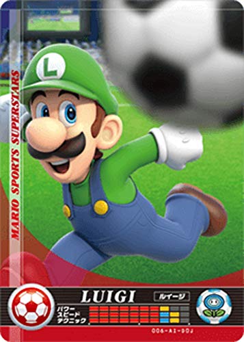 Nintendo Mario Sports Superstars Amiibo Card Soccer Luigi for Nintendo Switch, Wii U, and 3DS