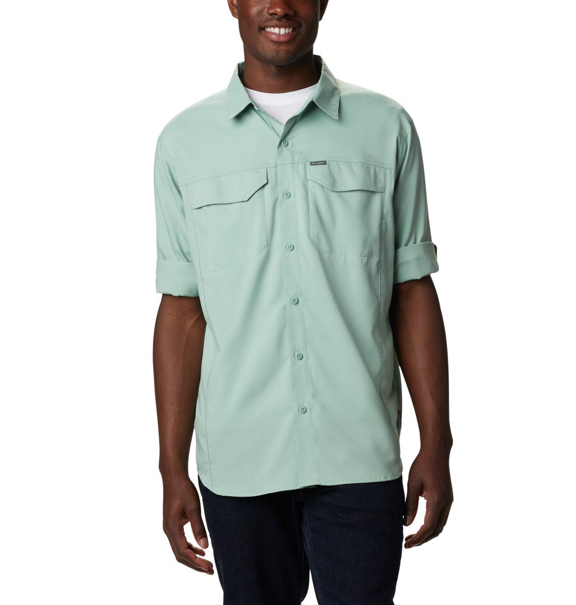 Columbia Men's Silver Ridge Lite Long Sleeve Shirt, Uv Sun Protection, Moisture Wicking Fabric