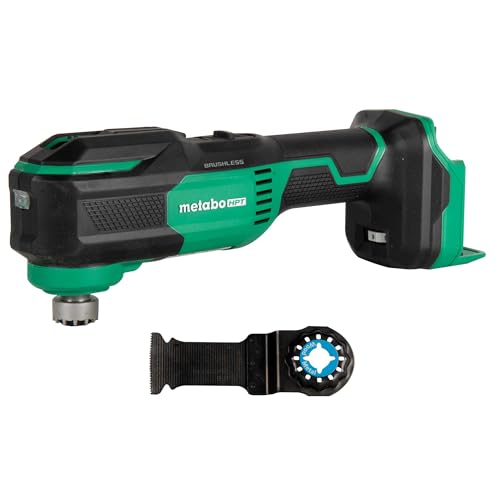 Metabo HPT 18V MultiVolt™ Oscillating Multi-Tool | Tool Only - No Battery | High Speed Cutting | Low Vibration and Noise | Lifetime Tool Warranty | CV18DAQ4