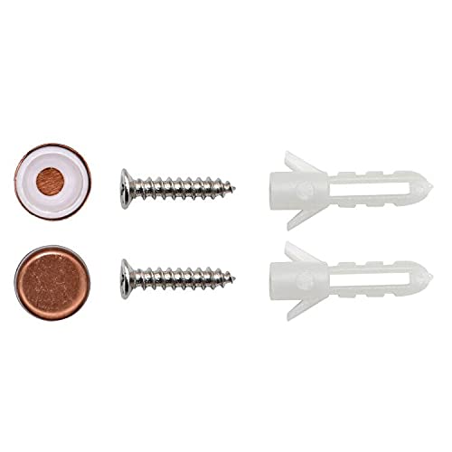 Dianoo 35.5cm Bronze Wine Glass Rack Under Cabinet, 1 Row, Holds 3-4 Glasses