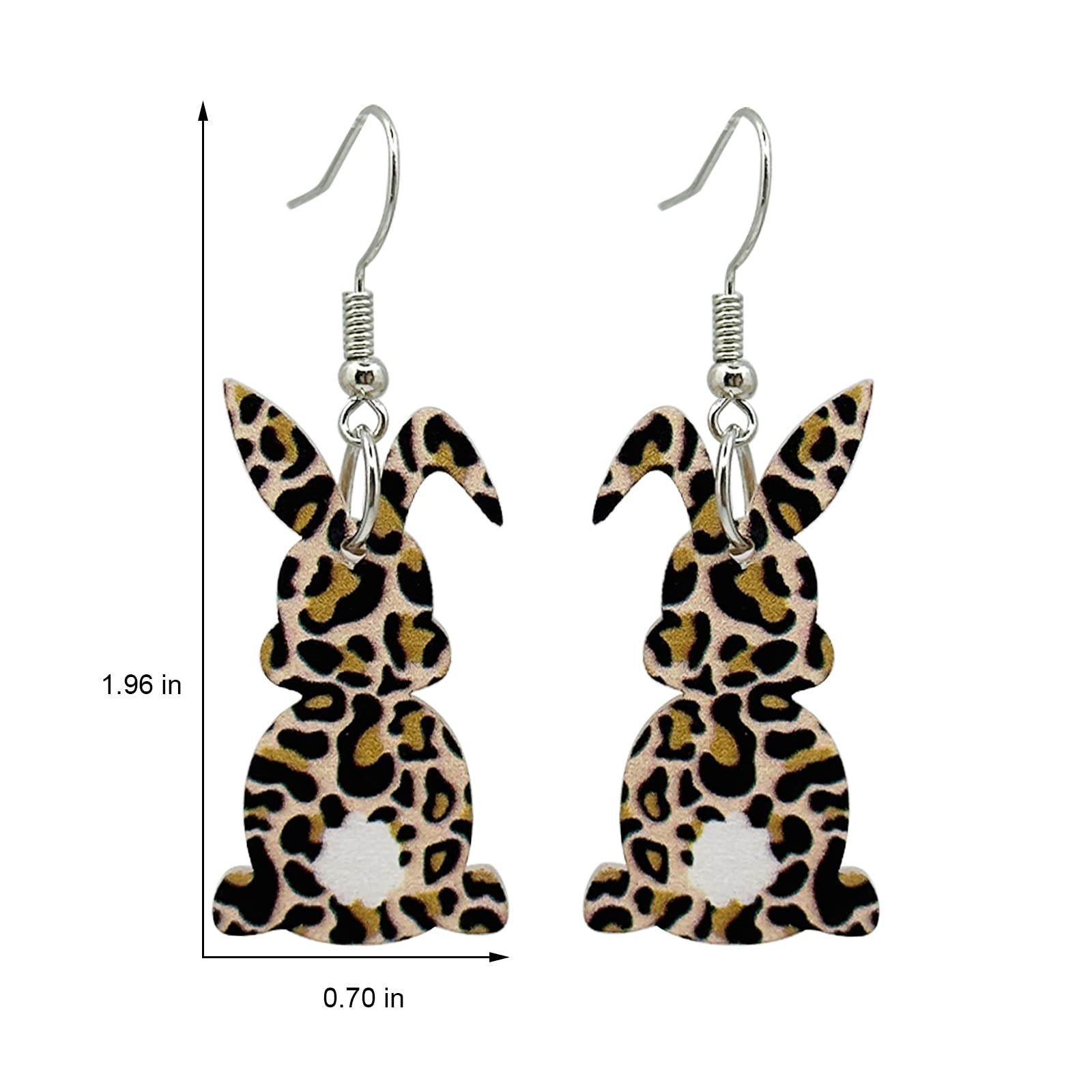 Easter Earrings for Women Cute Rabbit Eggs Dangle Drop Earrings Easter Gifts for (A-Dangle)