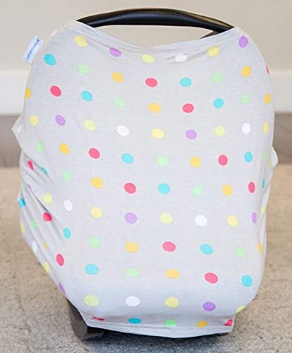Carseat Canopy Whole Caboodle 5 Piece Set, Soft Jersey Stretch Material - Cullen