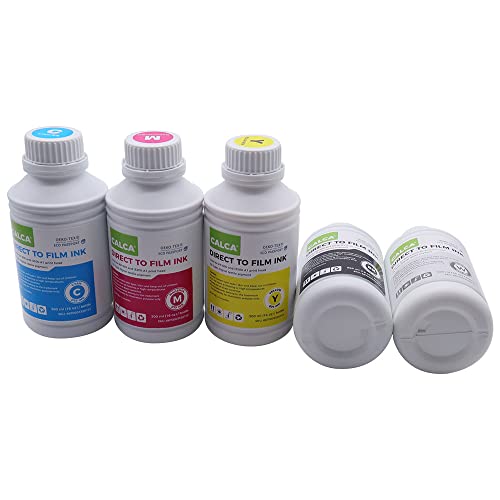 USA CALCA DTF Ink Bundle DTF Ink Refill for Inkjet Printers Heat Transfer Film Printing Ink Water-Based DTF Inks (500ml M)