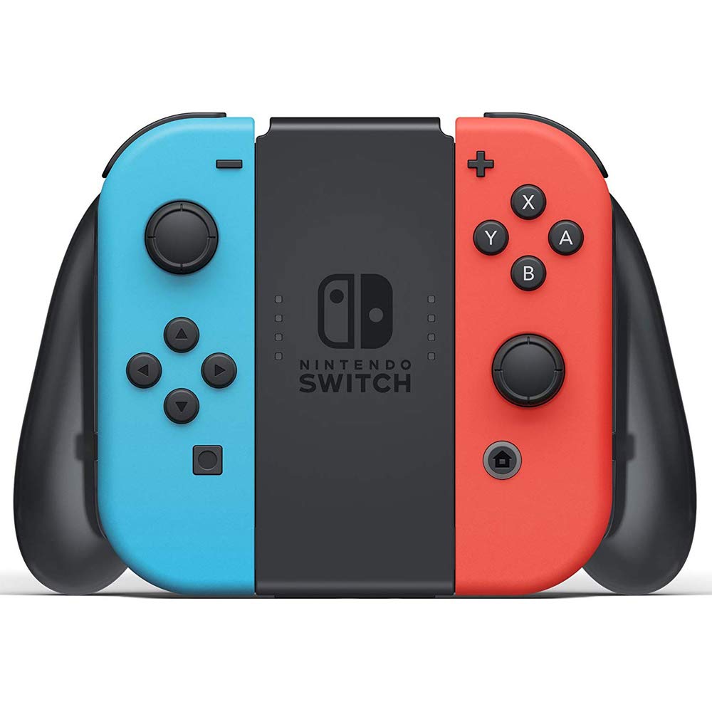 Nintendo Switch 32 GB Console w/ Neon Blue & Red Joy-Con (HACSKABAA) Bundle with Nintendo Mario Kart 8 Deluxe + Super Mario Party + Super Mario Maker 2 + Nintendo Switch Minecraft + More