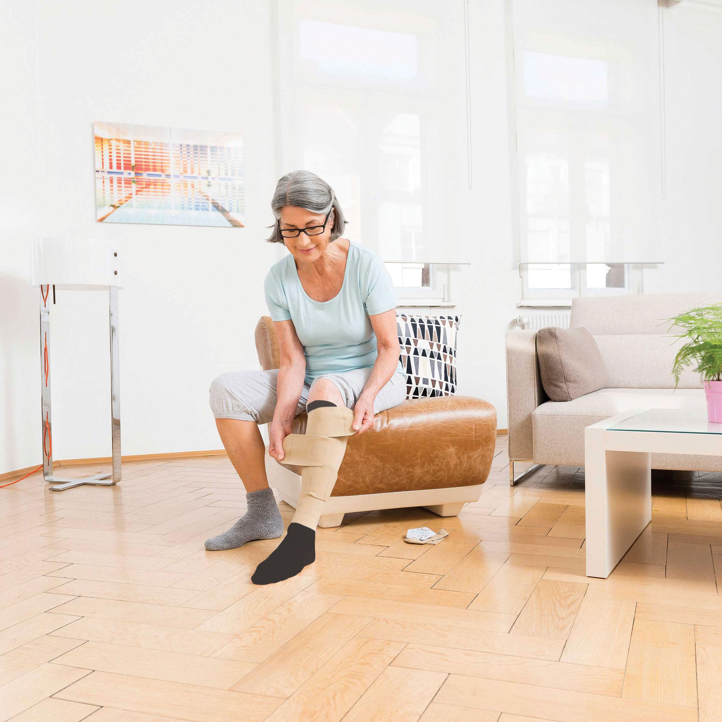 CircAid Juxtalite Lower Leg System Designed for Compression and Easy Use - Medium (Full Calf)/ Long