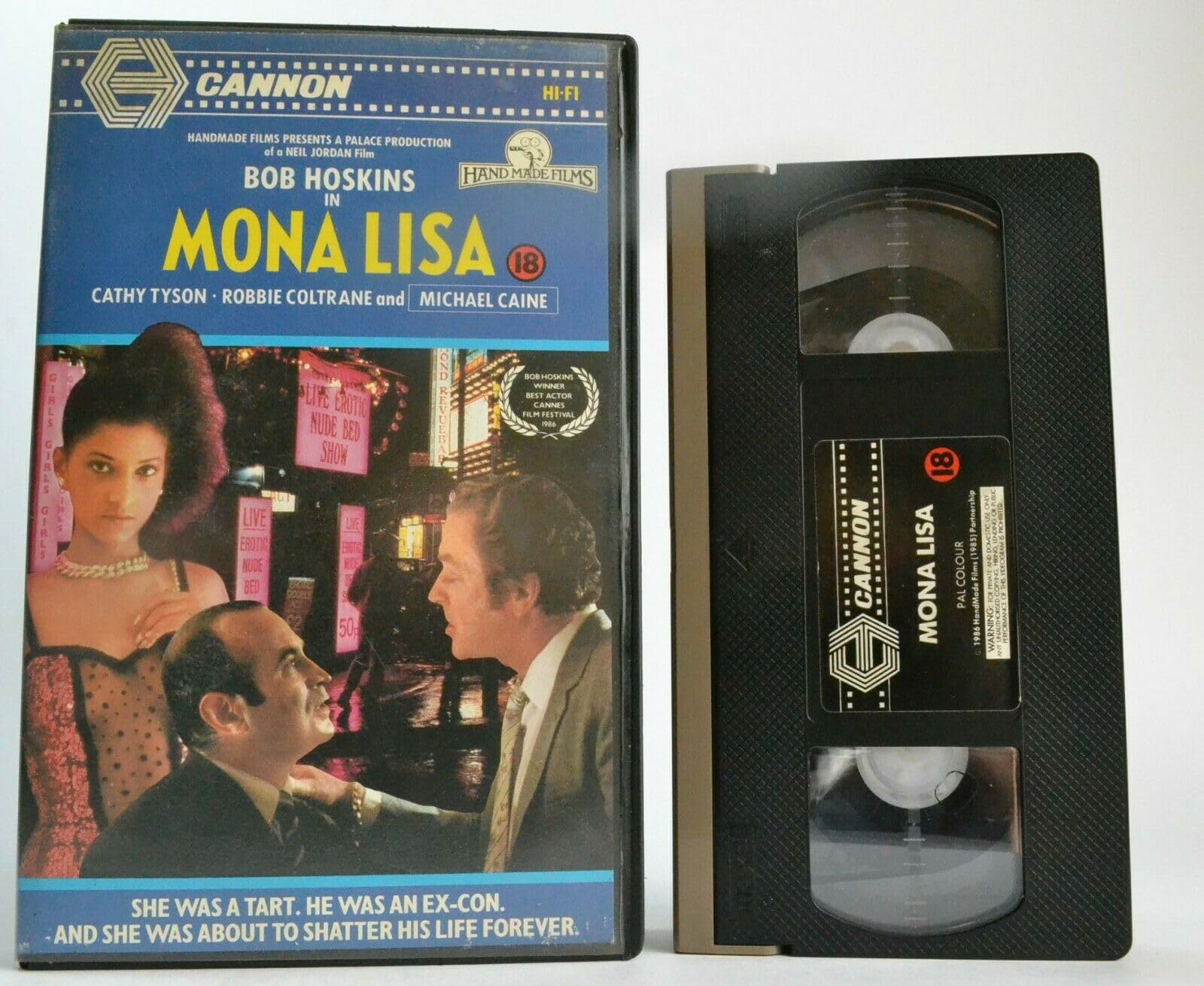 Mona Lisa (1986): Doomed Romantic Drama - Bob Hoskins / Michael Caine - Pal VHS