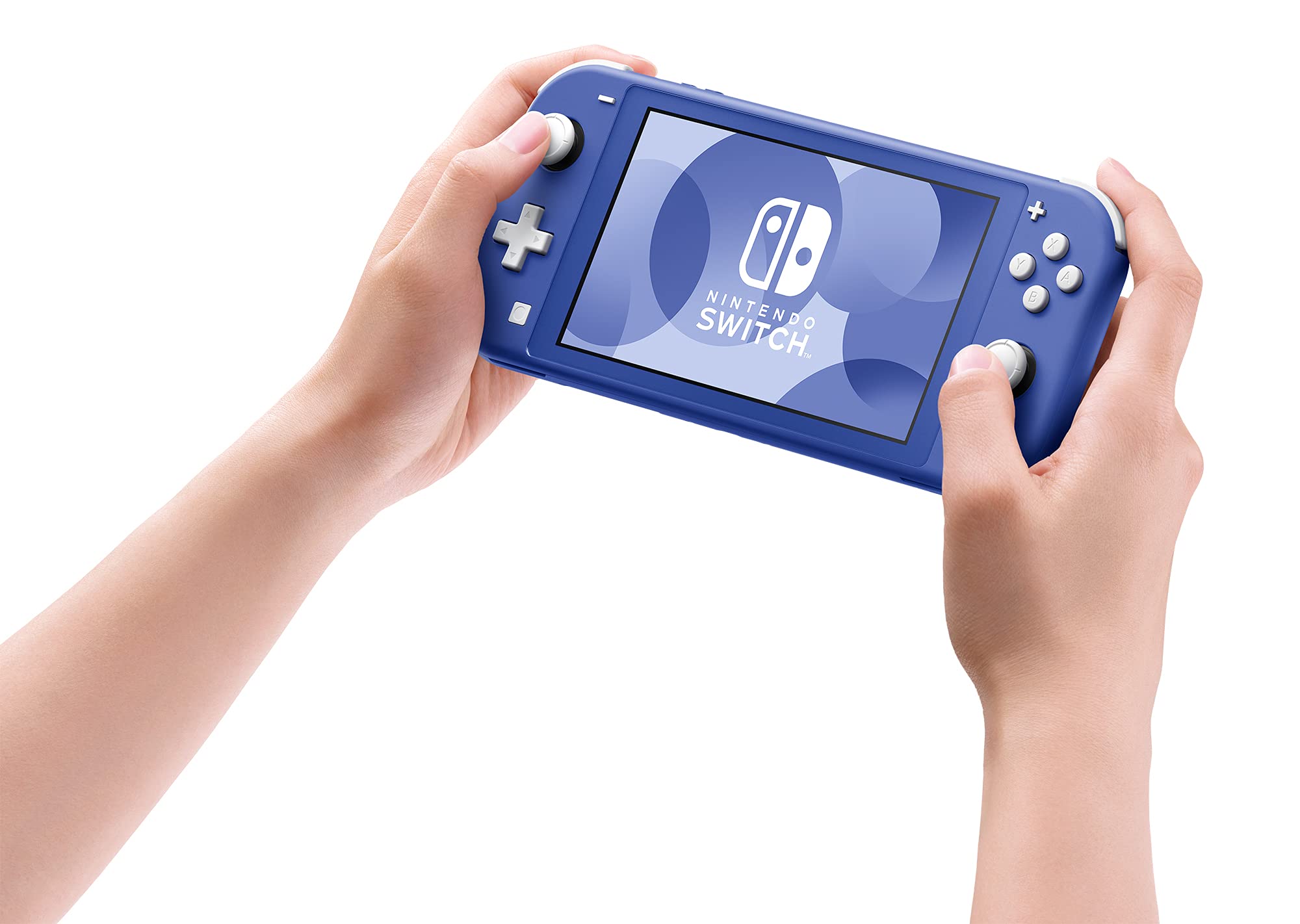 Nintendo Switch Lite Blue 32GB Game Console, Extra External 64GB Storage, Touchscreen, Bluetooth, Holiday 11-in-1 Case
