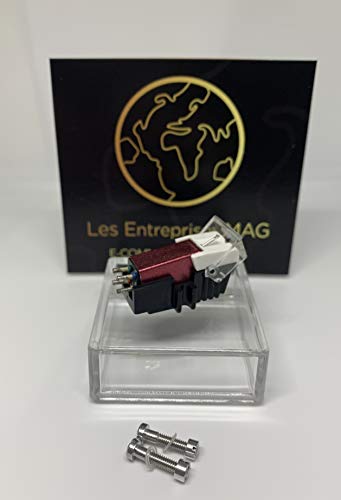 Cartridge + Diamond stylus for Technics SL1650, SL1900, SL1950, SL2000, SL3310 Red